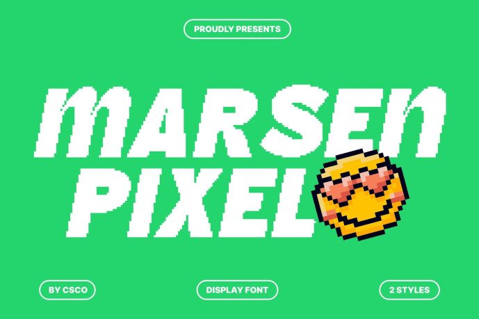 Marsen Pixel Font - Free Font