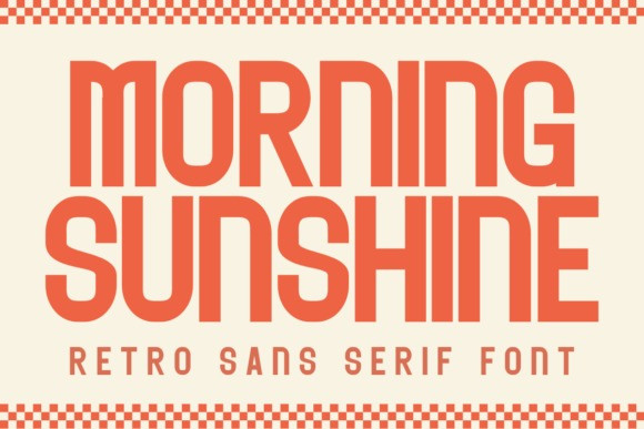 Morning Sunshine Display Typeface - Free Font