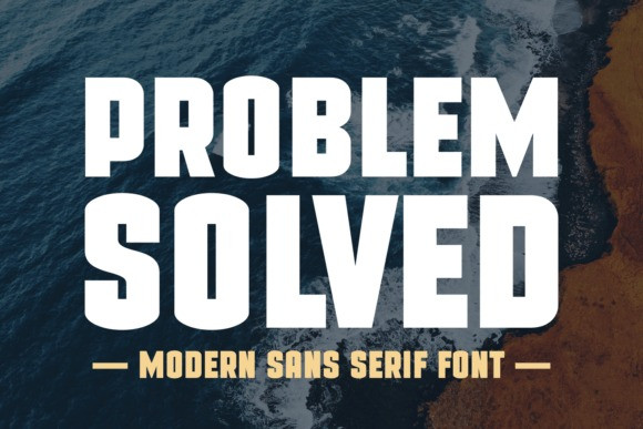 Problem Solved Font Free Font
