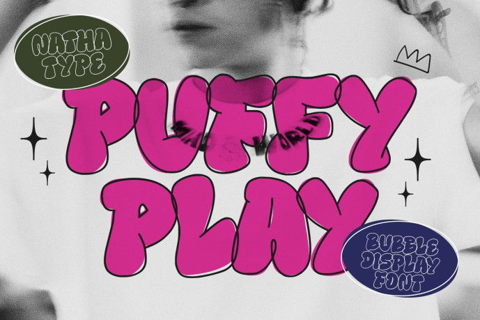 Puffy Play - Bubble Display Font - Free Font