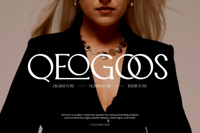 Qeogoos - Modern Logo Font - Free Font