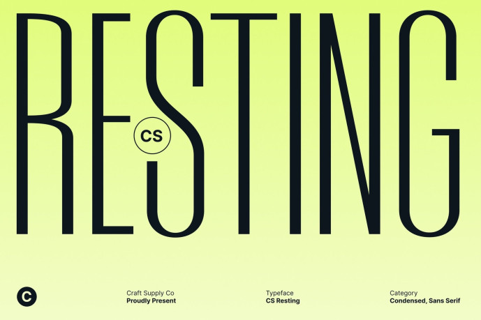 Resting – Modern Condensed Font - Free Font