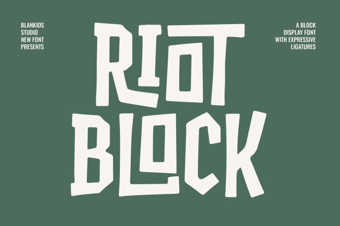 Riot Block Font - Free Font