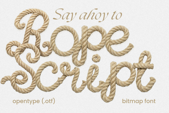 Rope Script — Nautical Rope Display Font - Free Font
