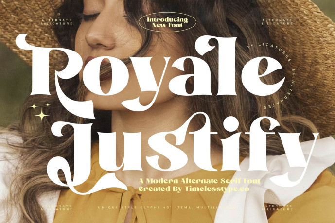 Royale Justify Font - Free Font