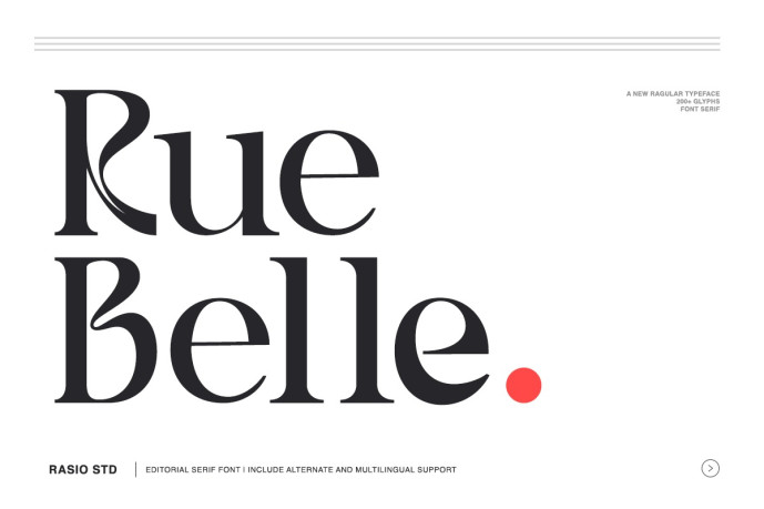Rue Belle Font - Free Font