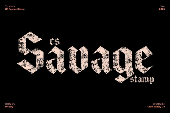 Savage Stamp Font - Free Font