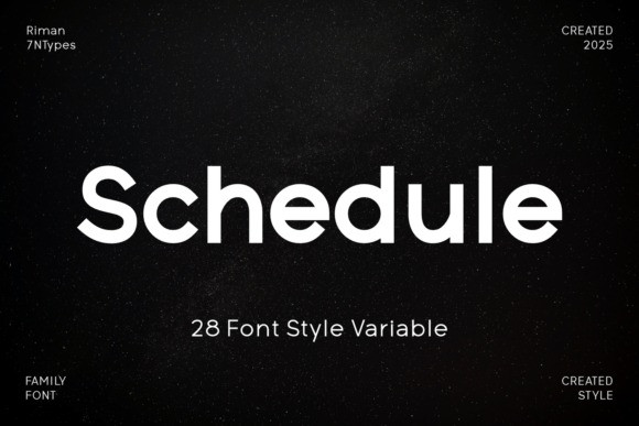 Schedule Font - Free Font