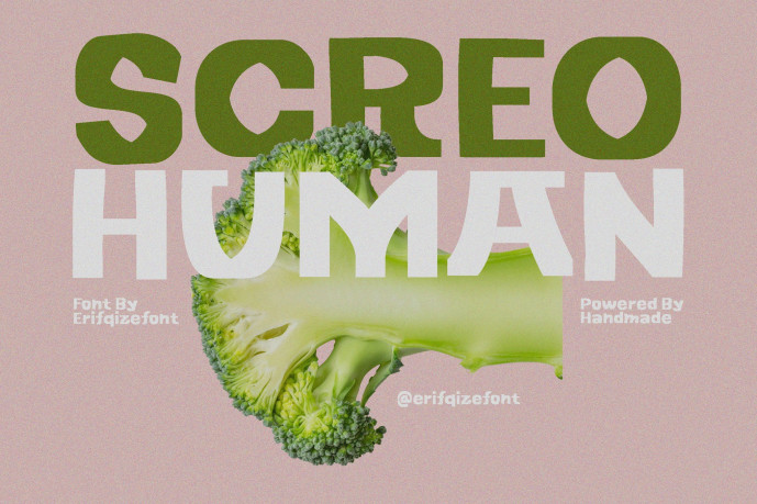Screo Human Font - Free Font