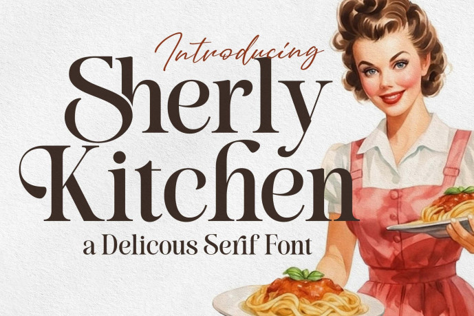 Sherly Kitchen Font - Free Font