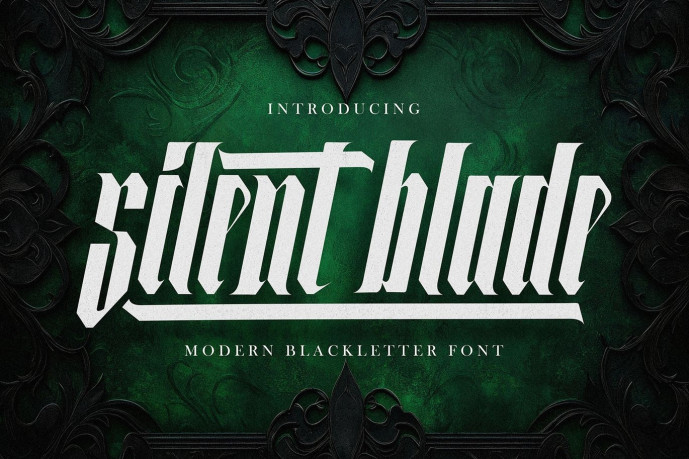 Silent Blade – Modern Blackletter Font - Free Font