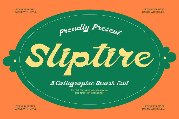 Sliptire Retro Swash Font - Free Font