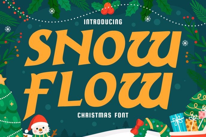 Snow Flow Christmas Font - Free Font