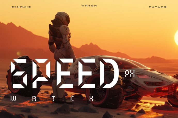 Speed Px Watch Font - Free Font