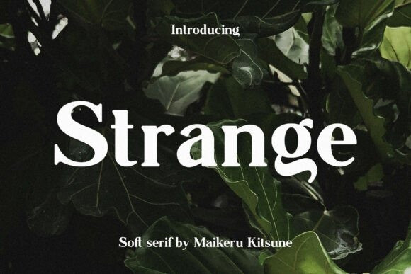 Strange Serif Font - Free Font