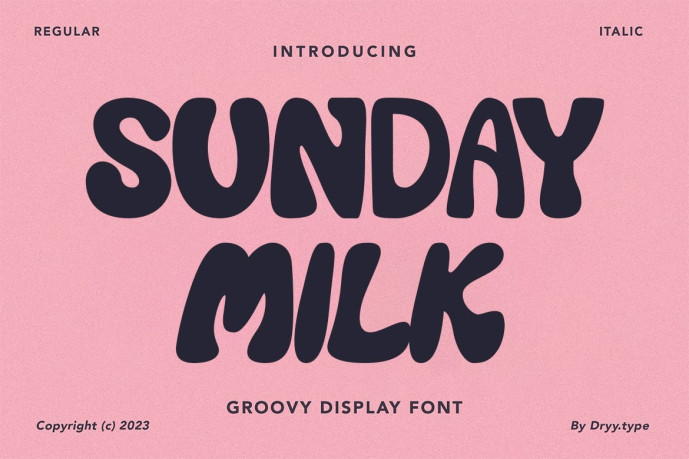 Sunday Milk Font - Free Font