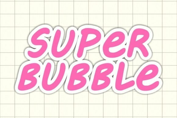 Super Bubble Display Font - Free Font