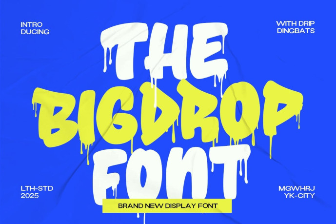 The Big Drop Font - Free Font