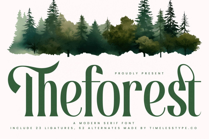 Theforest Font - Free Font