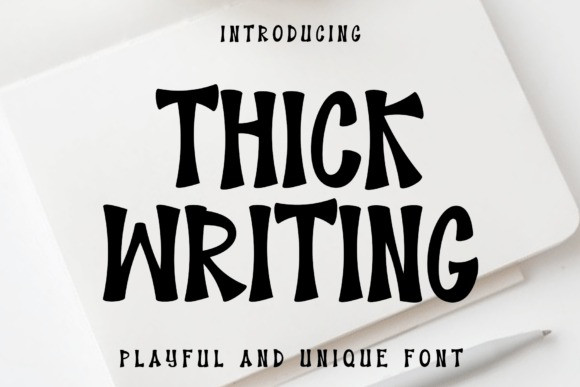 Thick Writing Font - Free Font