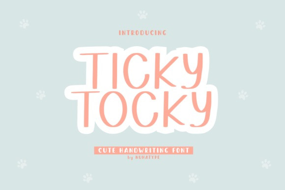 Ticky Tocky Font - Free Font