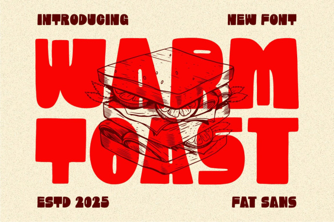 Warm Toast Playful Fat Sans Font - Free Font