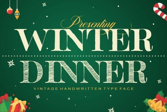 Winter Dinner Font - Free Font