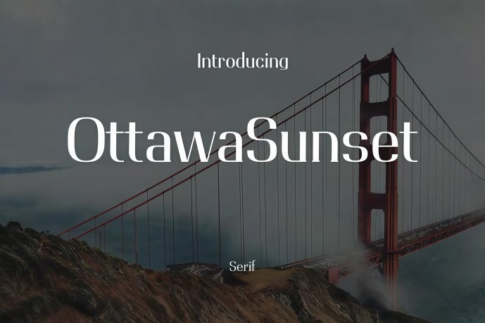 Ottawa Sunset Font - Free Font