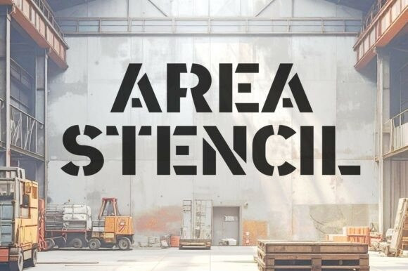 Area Stencil Font - Free Font