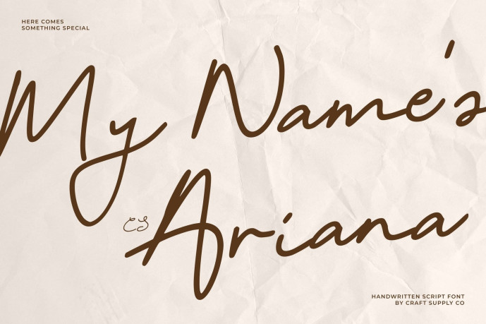 Ariana – Romantic Script Font - Free Font