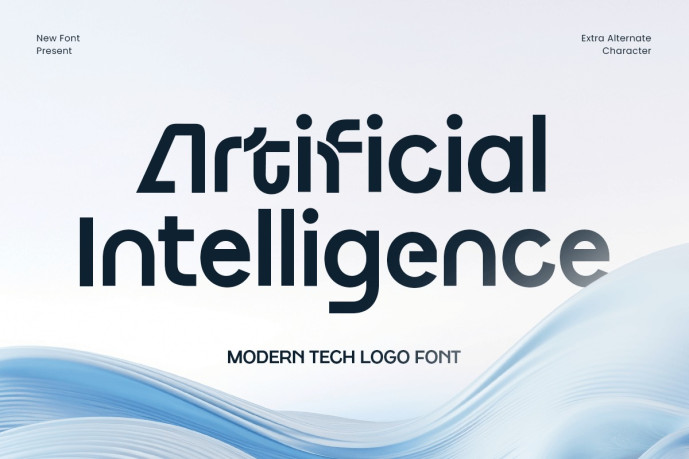 Artificial Intelligence Font - Free Font
