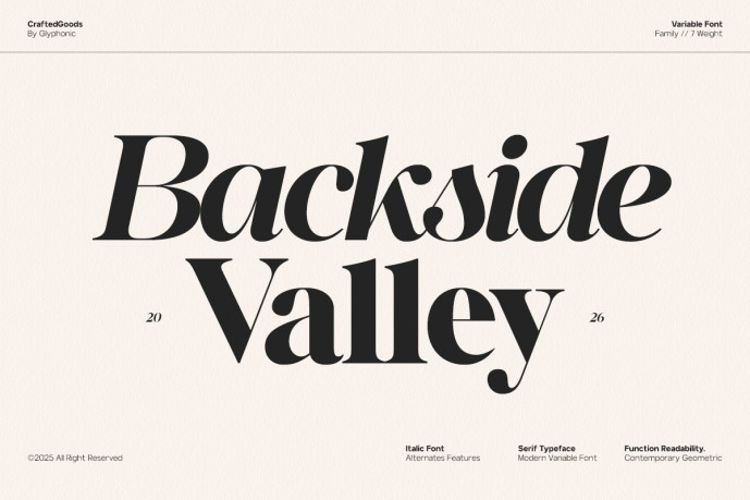 Backside Valley Font Family - Free Font