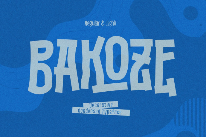 Bakoze - Modern Decorative Font - Free Font