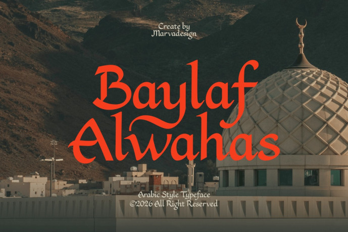 Baylaf Alwahas Font - Free Font