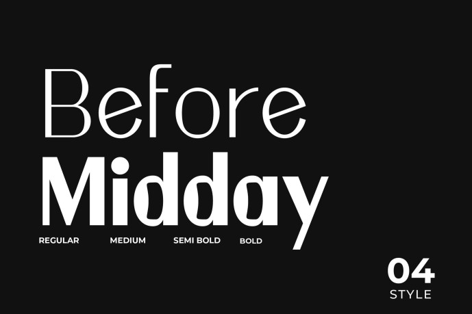 Before Midday Font Family - Free Font