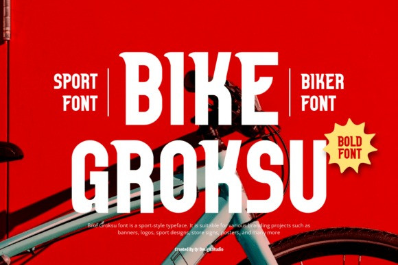 Bike Groksu Font - Free Font
