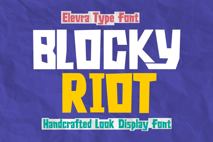 Blocky Riot Font - Free Font