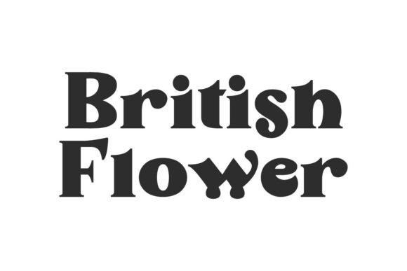 British Flower Font - Free Font