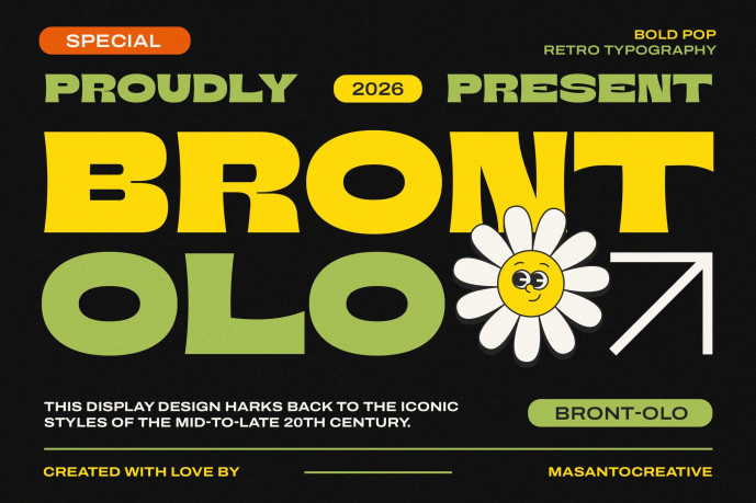 Bront-Olo Font - Free Font