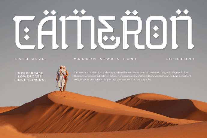 Cameron – Modern Arabic Font - Free Font