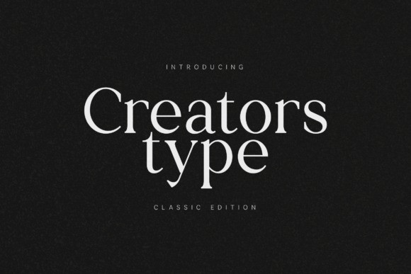 Creators Type Font - Free Font