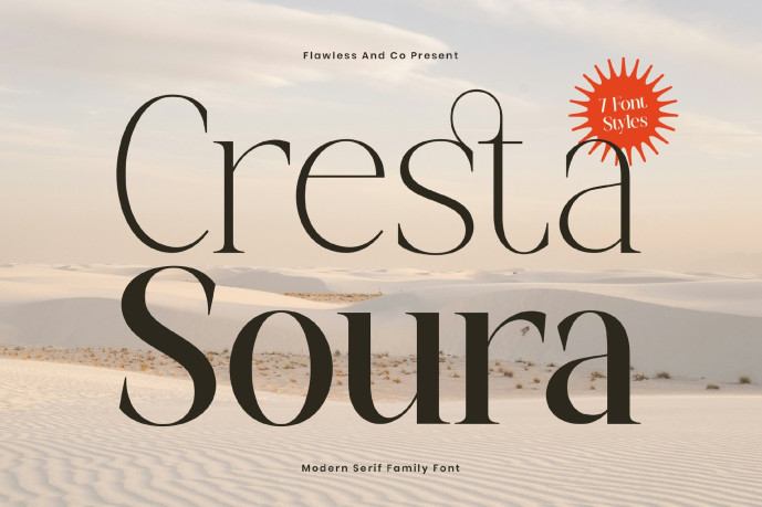 Cresta Soura Font - Free Font