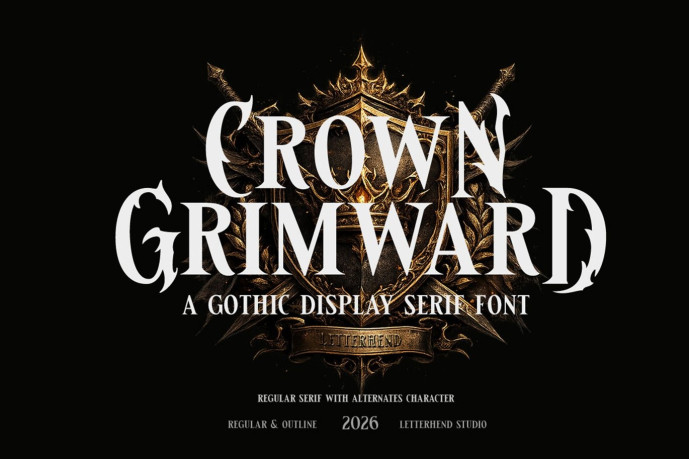 Crown Grimward Font - Free Font