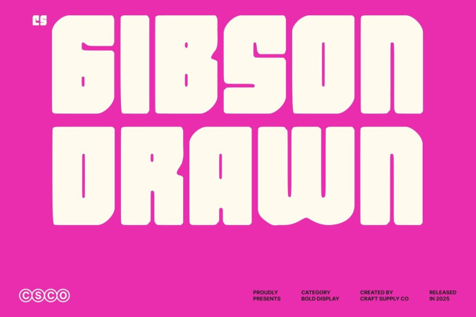 CS Gibson Drawn Font - Free Font