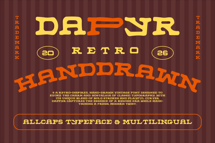 Dappyr - Retro Display Font - Free Font
