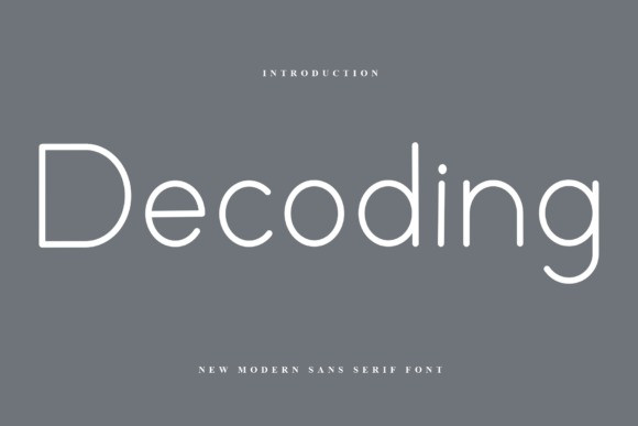Decoding Font - Free Font