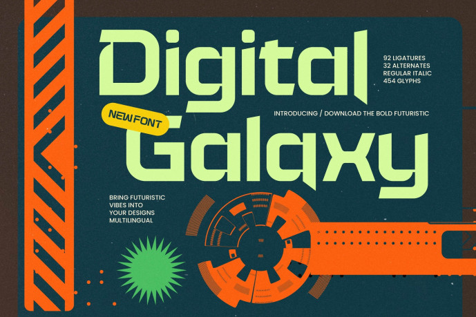 Digital Galaxy Font - Free Font