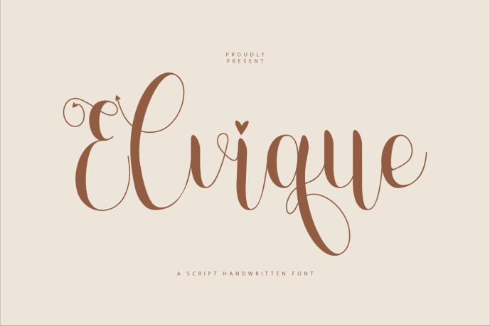 Elvique Script Font - Free Font