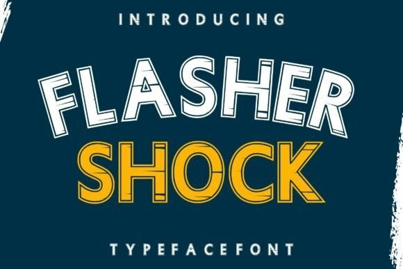Flasher Shock Font - Free Font