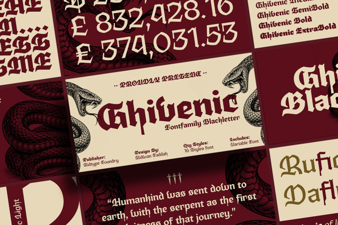 Ghivenic Font Family - Free Font